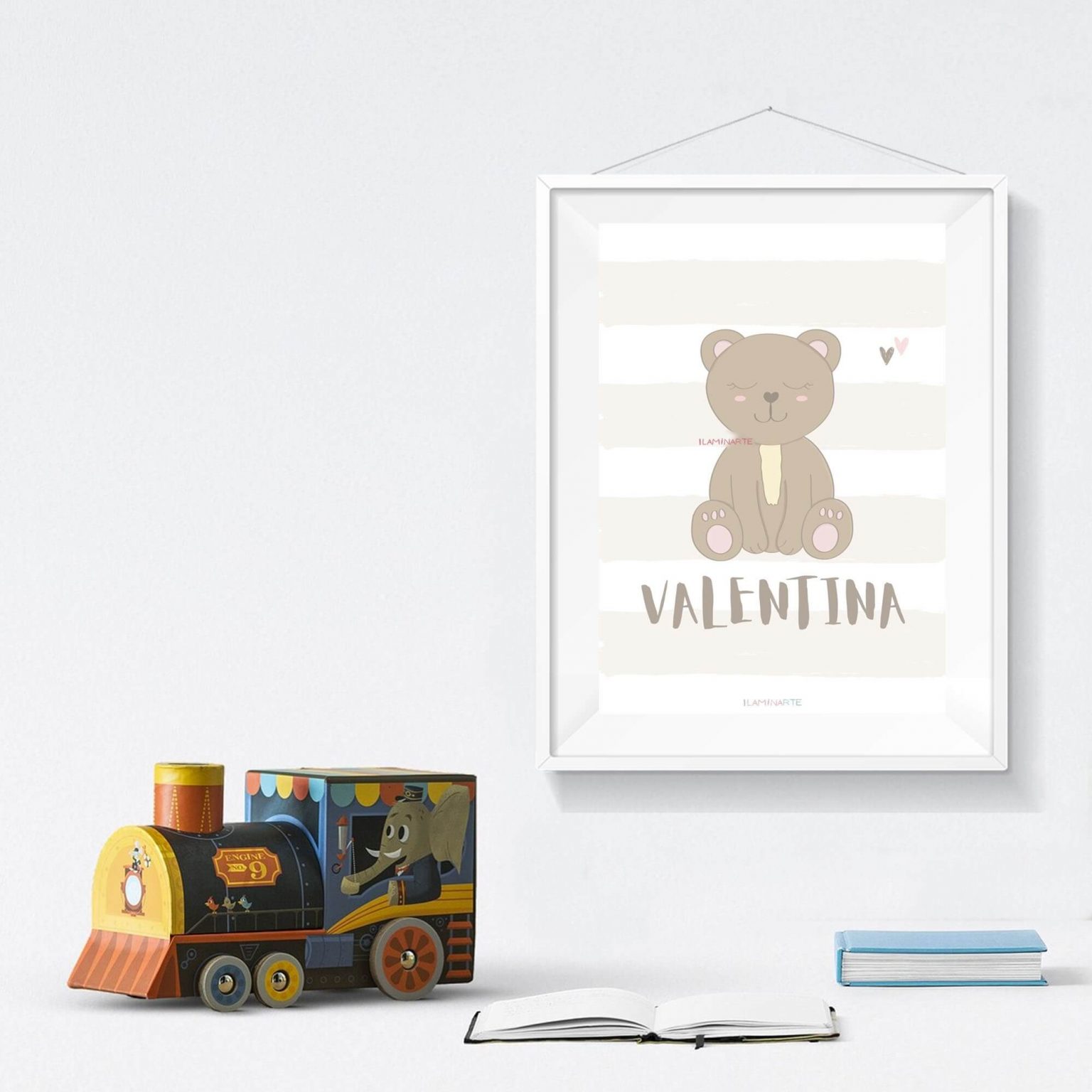 Lámina infantil - Osito Balú (4 modelos)